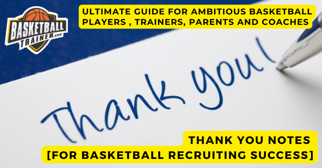 Thank You Notes For Basketball Recruiting Success